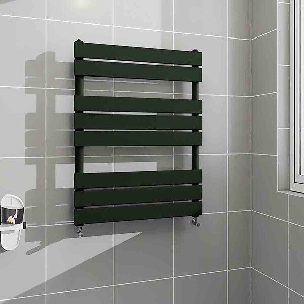 Aica Bathrooms Flat Panel 800x600mm (Black) - Price from £54.99