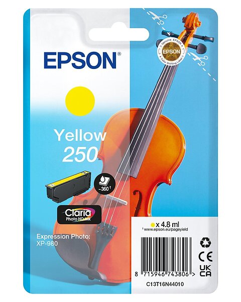 Epson 250 (Gul) - Sammenlign priser hos Prisjakt