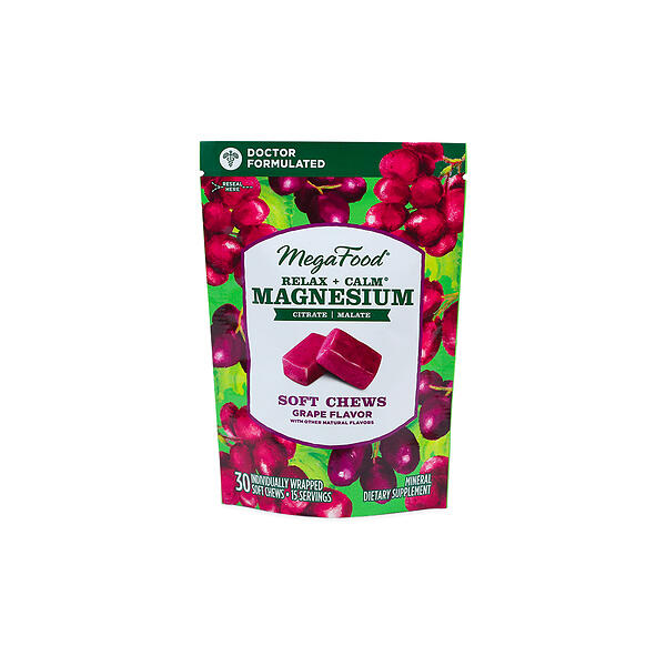 MegaFood Relax + Calm Magnesium Soft Chews 30 Kapslar, från 379 kr i ...