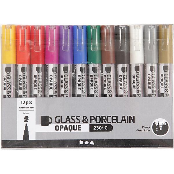 Glass & Porcelain Pens Mixed Colors 12 pcs - Hitta bästa pris på Prisjakt