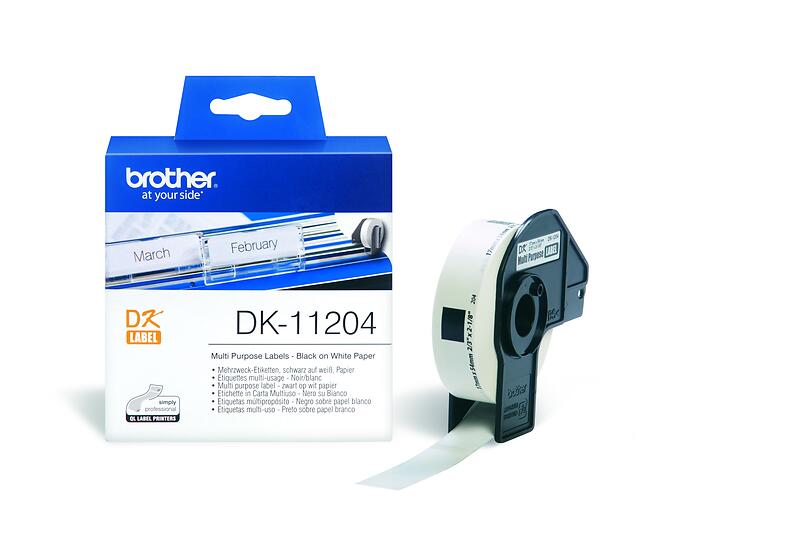 Brother Multi Etikett labels Universal 17x54 Vit white 17x54mm paper ...