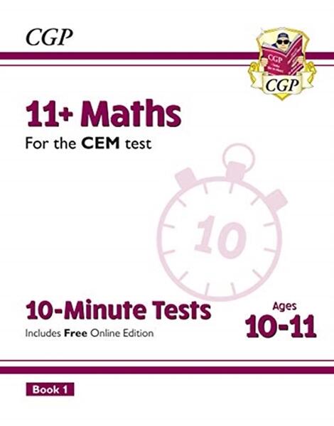 11+ CEM 10-Minute Tests: Maths Ages 10-11 Book 1 (with Online Edition ...
