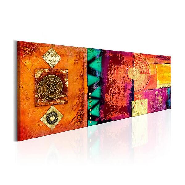 Arkiio Tavla Orange Abstraction 150x50 A3-N6812-DK150, Från 1 274 kr