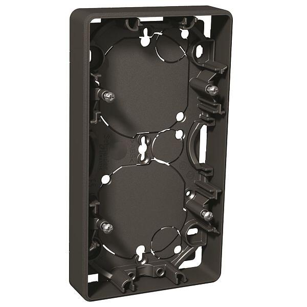 Schneider Electric Exxact Förhöjningsram Antracit, 21 mm 2-fack, Från 82 kr