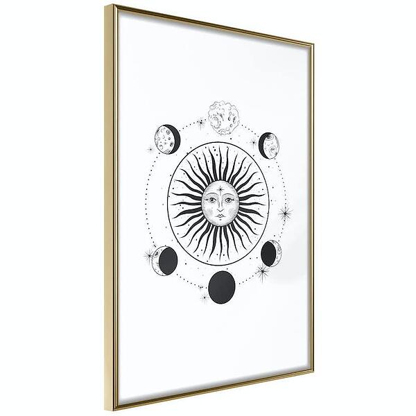 Artgeist Poster Affisch Moon Phases [Poster] 40x60 A3-DRBPRP0721l_zr ...