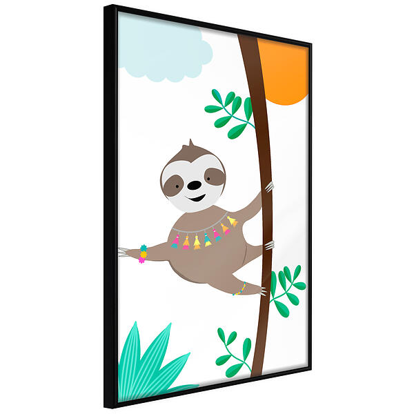 Artgeist Poster Affisch Happy Sloth [Poster] 20x30 A3-DRBPRP1407s_cr ...