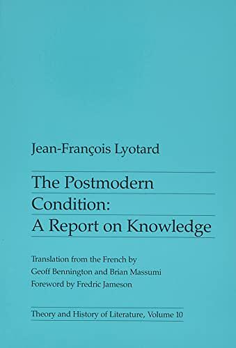 Jean-Francois Lyotard: The Postmodern Condition - Sammenlign priser hos ...